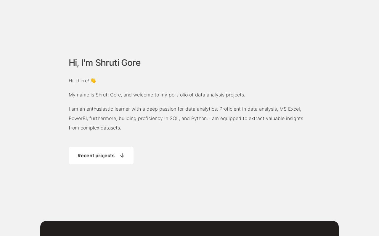 Shruti Gore Portfolio